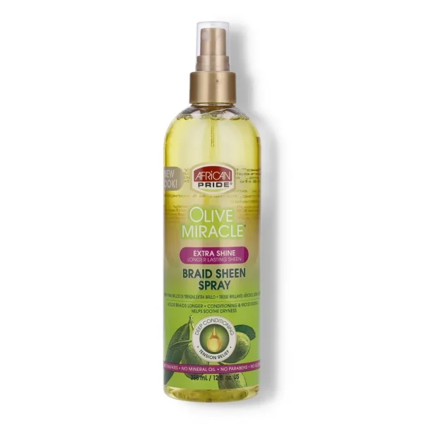 African Pride – Olive Miracle Braid Sheen Spray 355 ml | Polytronic