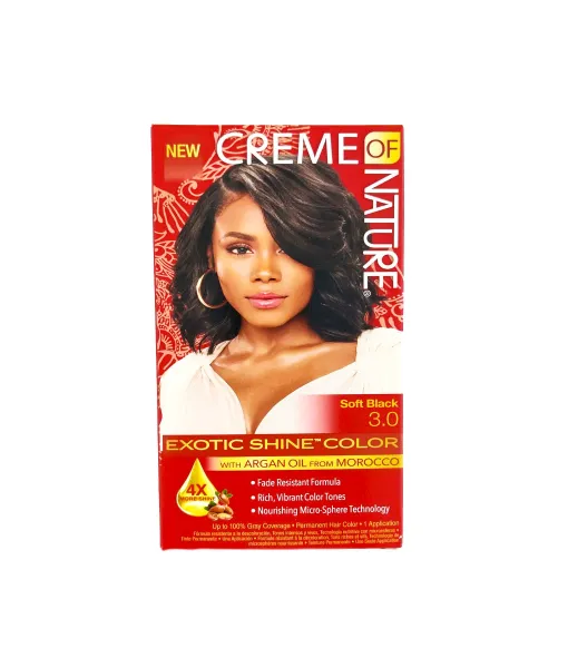 Creme of nature - Exotic shine colour soft black 3.0 14.17 ml | Polytronic