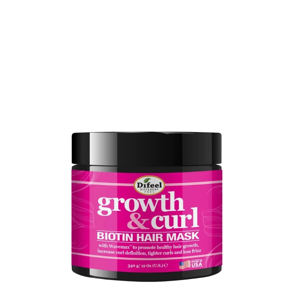 Difeel - Growth & Curl Biotin Hair Mask 12 oz | Polytronic
