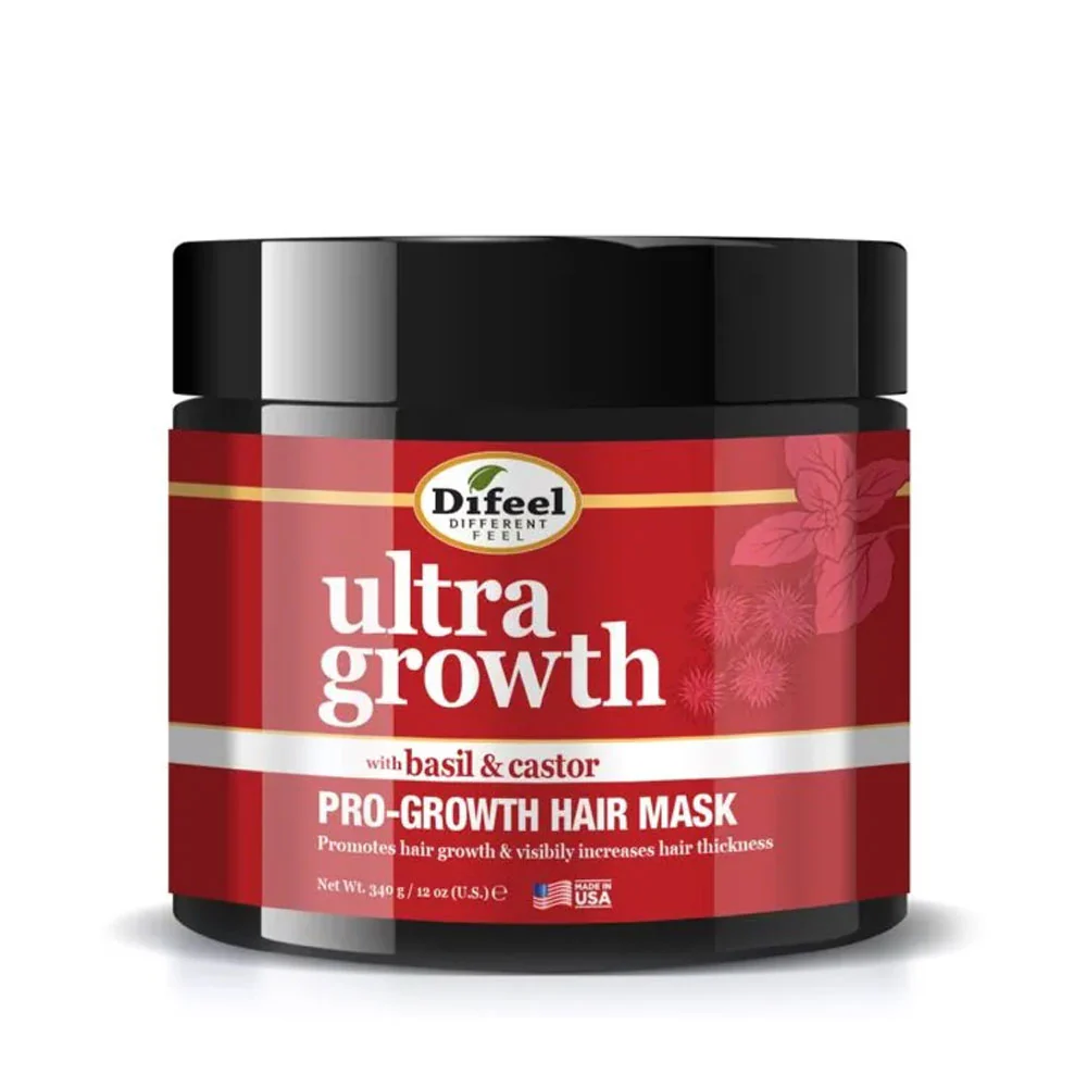 Difeel - Ultra Growth Basil & Castor Oil Pro-Growth Hair Mask 12 oz ...