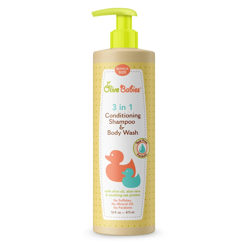 Olive Babies - 3-in-1 Conditioner, Shampoo & Body Wash 16 oz | Polytronic