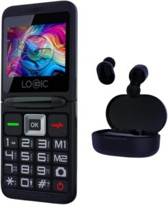 Logic Z3L 4G Flip Phone with Earbuds - Dual SIM, Unlocked | SOS Button ...