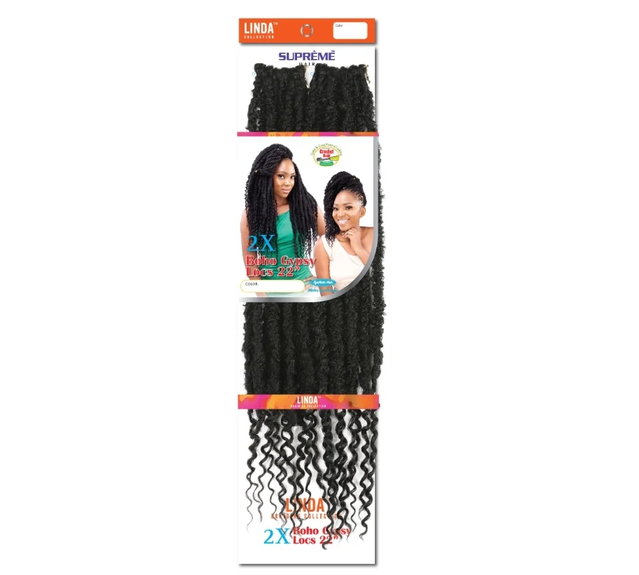 Suprême Hair - 2X Boho Gypsy Locs 22 in, #2 | Polytronic